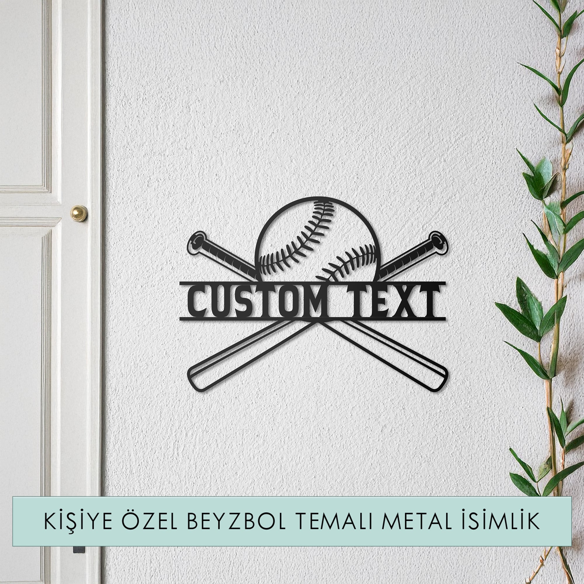 Kişiye Özel Baseball Temalı Metal İsimlik – morimora.com