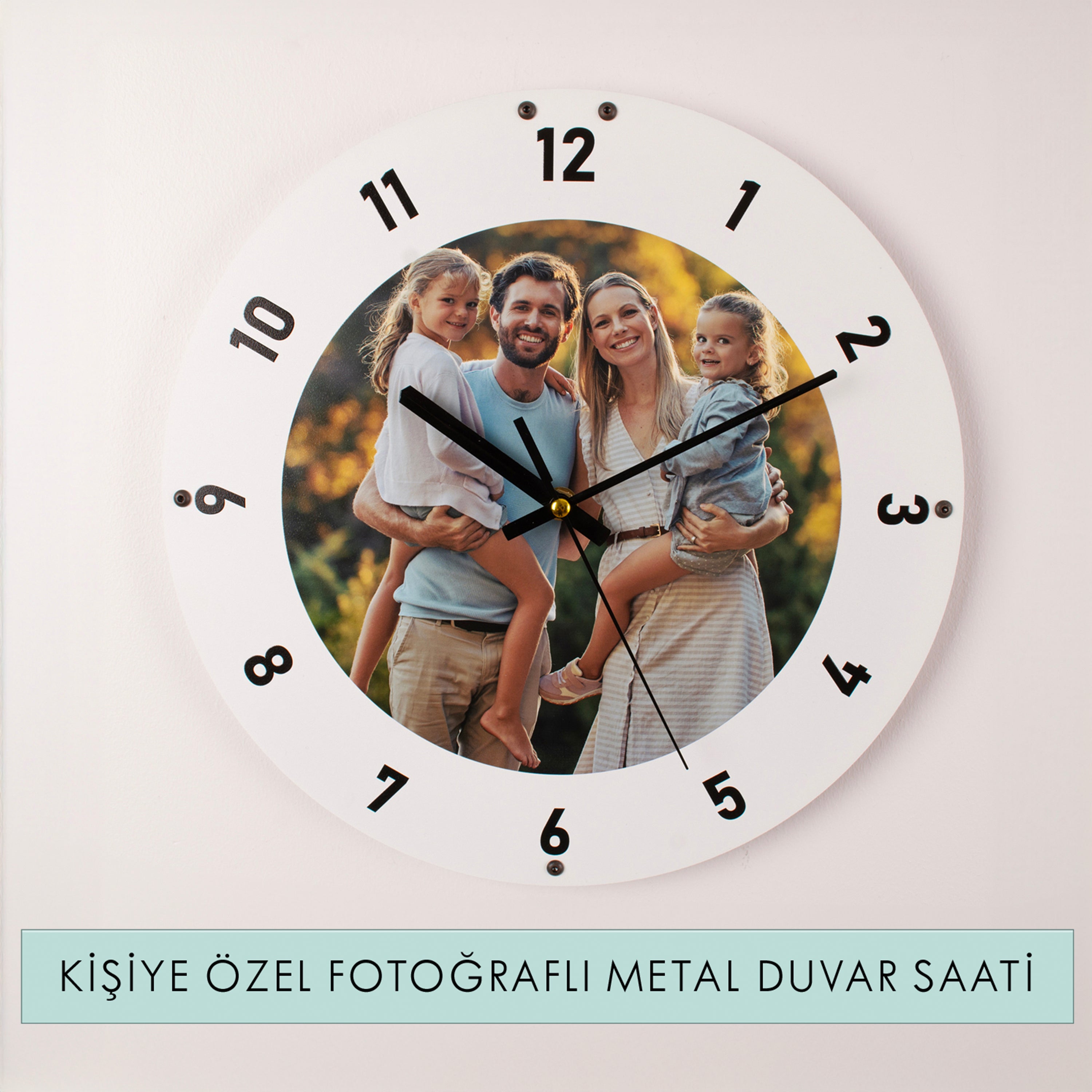 Kişiye Özel Resimli Metal Duvar Saati – morimora.com