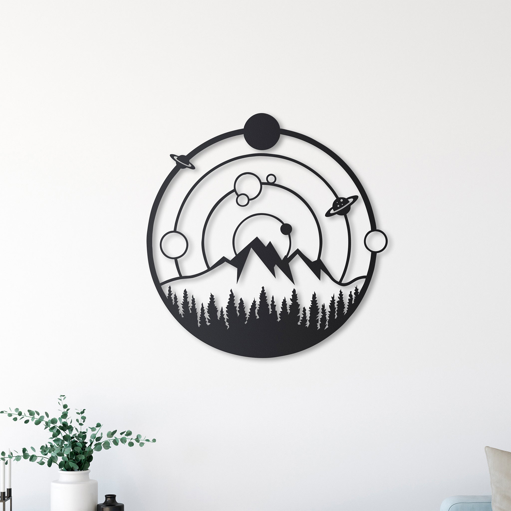 Space and Nature Metal Duvar Tablosu – morimora.com