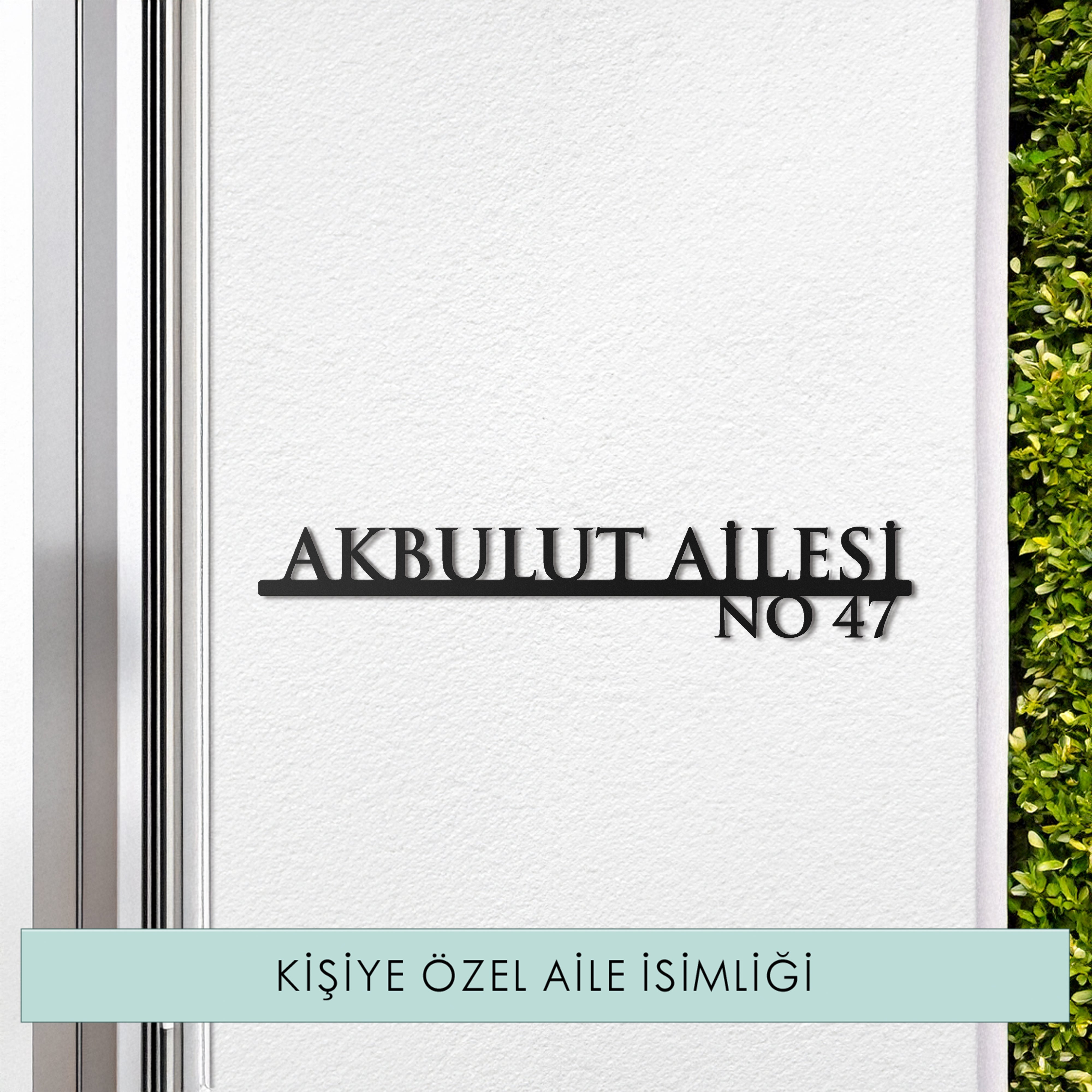 Modern Tarzda Kişiselleştirilebilir Adres Tabelası – morimora.com